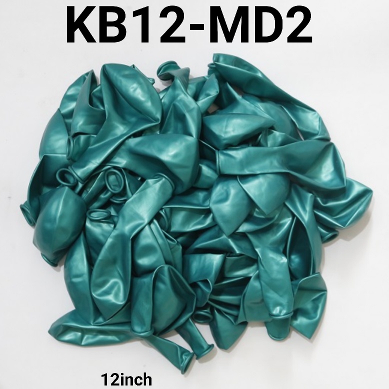 Jual KB12-MD2 Balon latex 12 inch 30 cm doff tebal hijau muda pupus satuan (Balon Latex Bulat ...