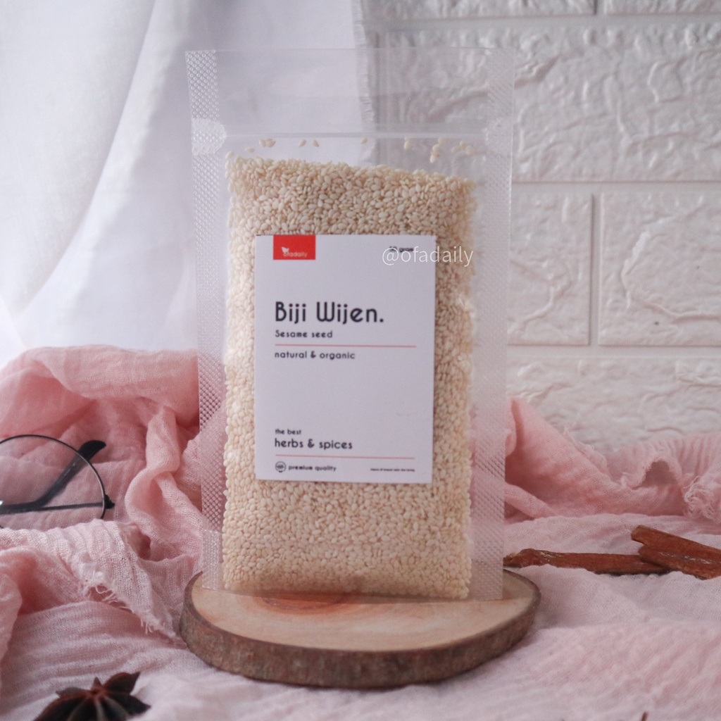 Jual Biji Wijen putih white sesame seed organic Rempah JSR Herbal super ...