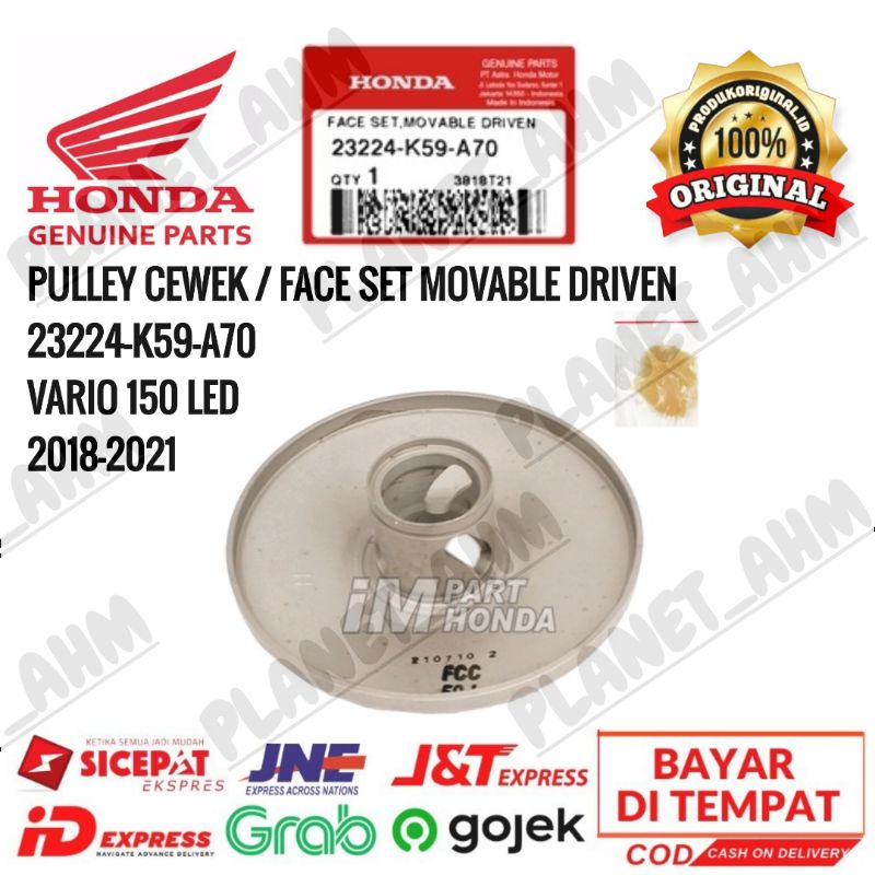 Jual Honda 23224-K59-A70 Face Set Movable Driven Pulley Puly Cewek ...