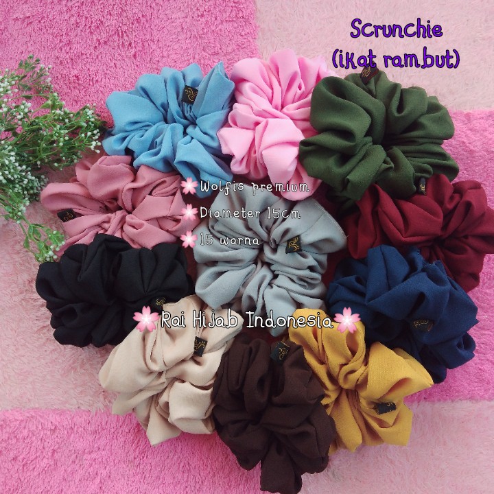 Jual SCRUNCHIE (IKAT RAMBUT HIJAB) | Shopee Indonesia