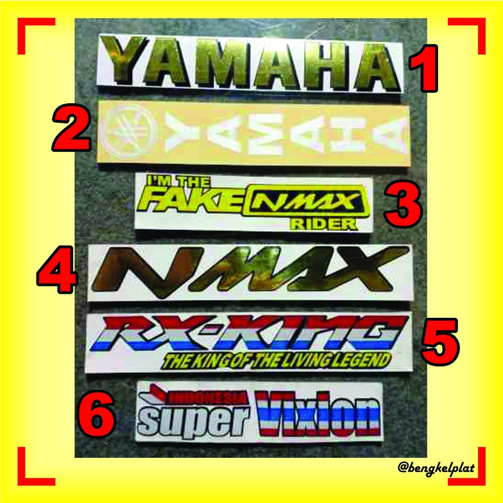 Jual Stiker Cutting Sticker Body Bodi Motor Yamaha Nmax Lexi RX King ...