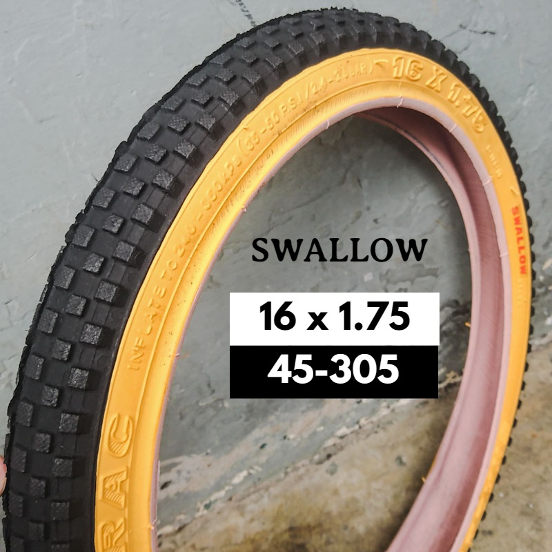 Jual Ban Luar Swallow Deli Tire 16 x 1.75 45-305 Sepeda Mini | Shopee Indonesia