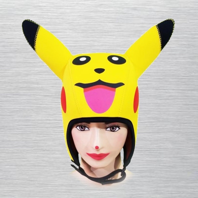 Jual Hood Pikachu Yellow - Diving Hood Beanie Scuba Diving HD-013 ...