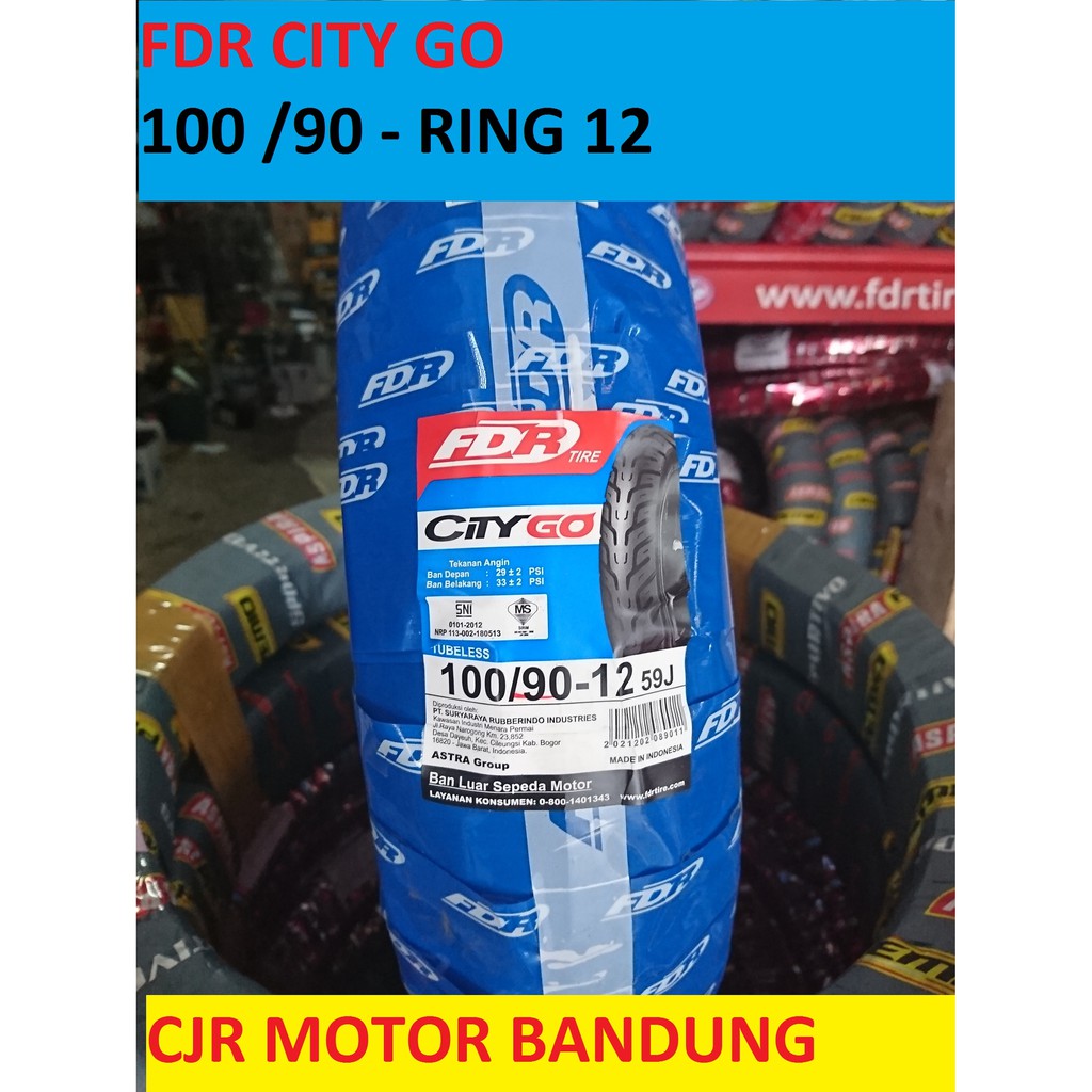 Jual FDR City Go 100/90 ring 12 Ban Depan Motor Scooter Retro New ...