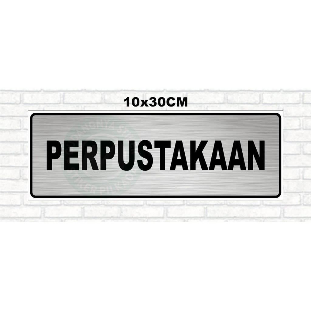 Jual STIKER PERPUSTAKAAN UKURAN10X30CM | Shopee Indonesia