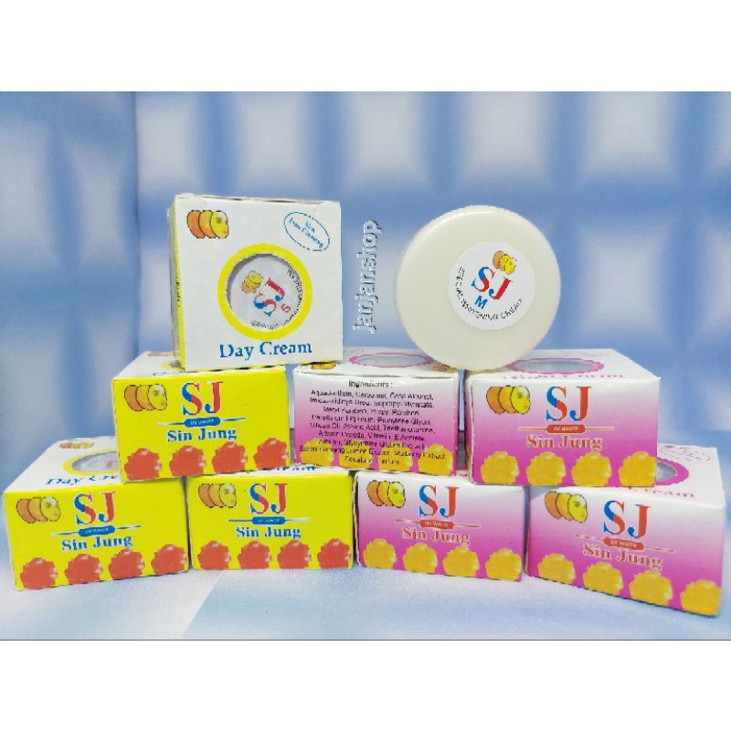 Jual 12 Pcs - SJ Topeng Cream Sinjung Day & Night Cram Whitening ...