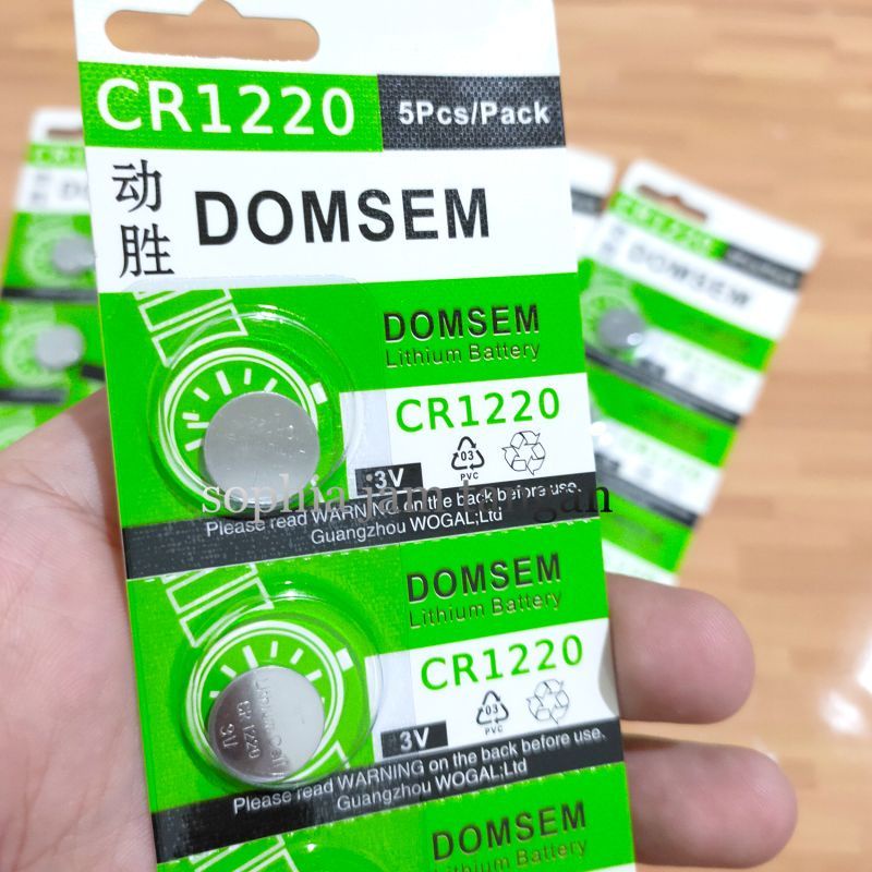 Jual BATEREI CR1220 , CR 1220 , BATEREI DOMSEM | Shopee Indonesia
