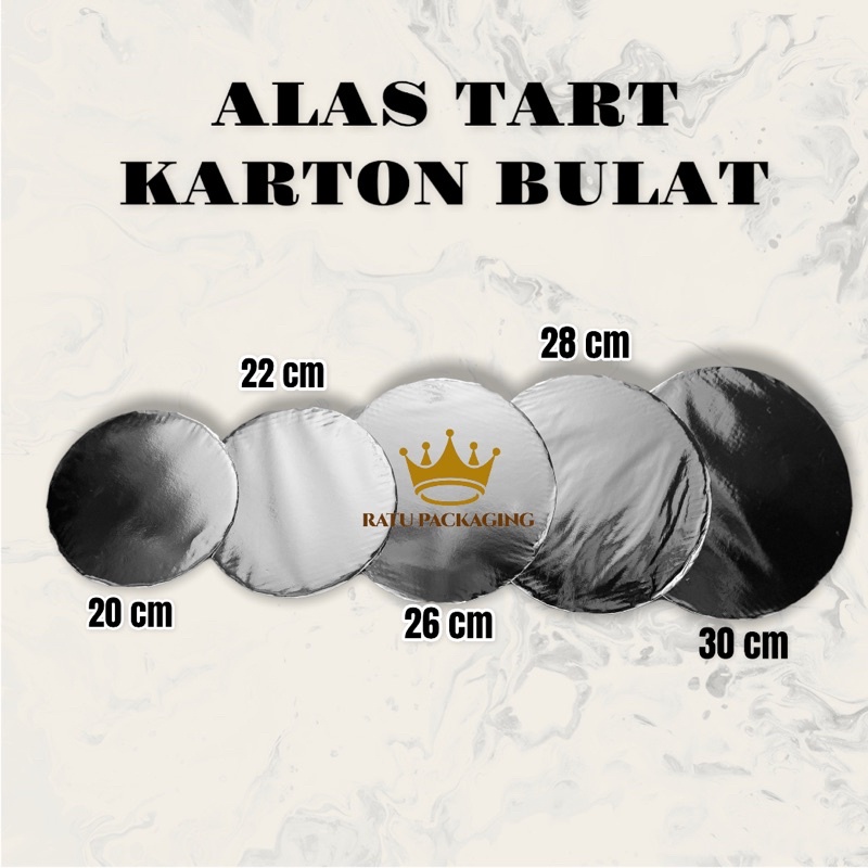 Jual Ratu Dos Tatakan Kue Bulat Kotak Alas Tart Kue Karton Dus Diameter 18 20 22 24 26