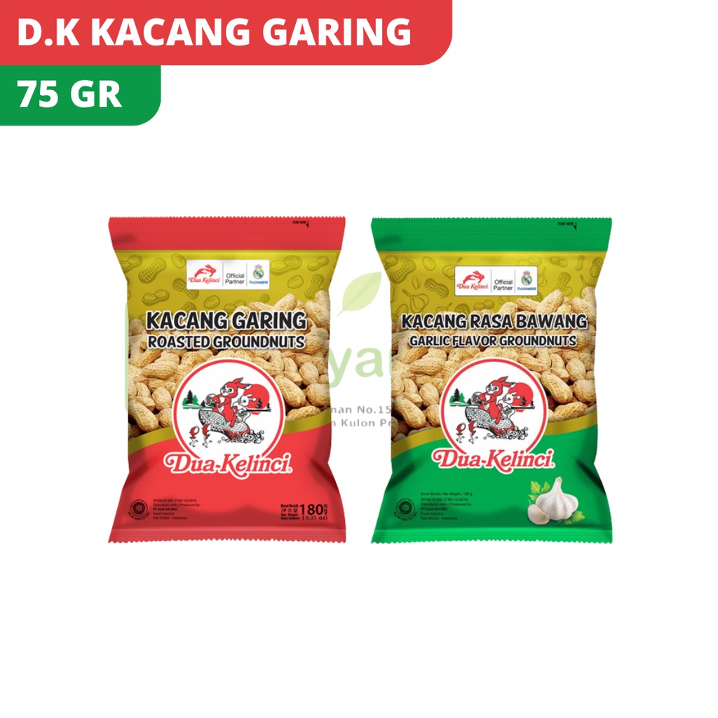 Jual DUA KELINCI KACANG KULIT GARING/ BAWANG 75GR | Shopee Indonesia