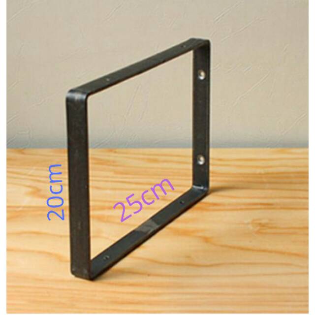 Jual bracket besi plat rak dinding/ siku besi | Shopee Indonesia