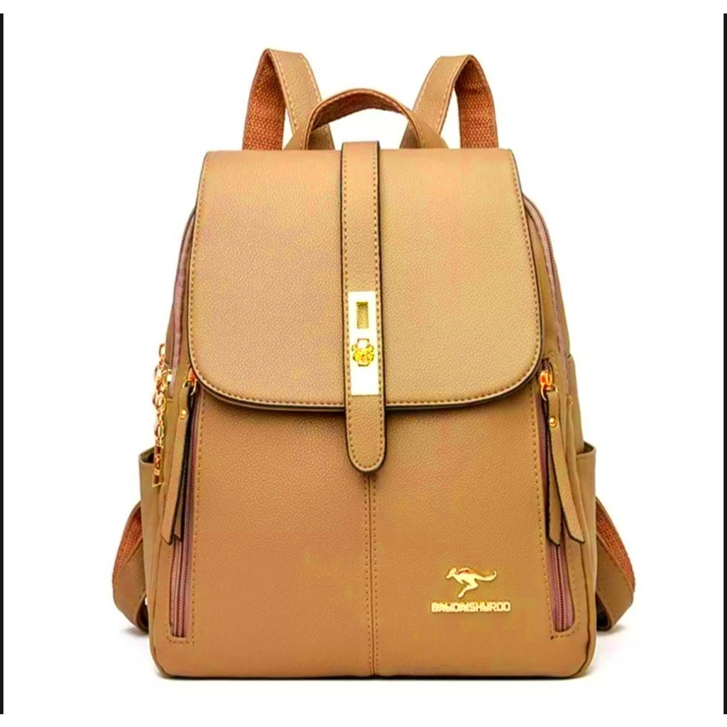 Jual COD - TAS RANSEL WANITA KULIT PU LEATHER BACKPACK NEW ARRIVAL ...