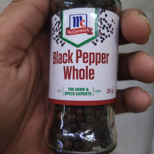 Jual mc cormick black pepper whole 35gr biji lada hitam spice expert ...