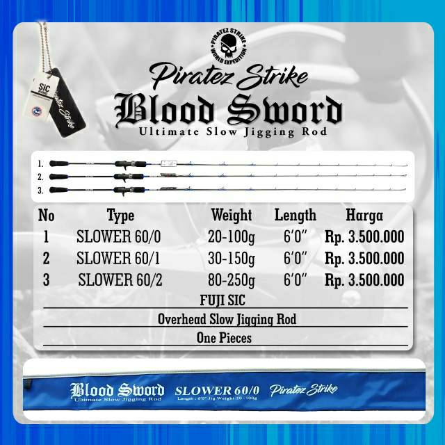 Jual ( COD ) Rod / Joran Pirates Strike Blood Smord Slower Overhead ...