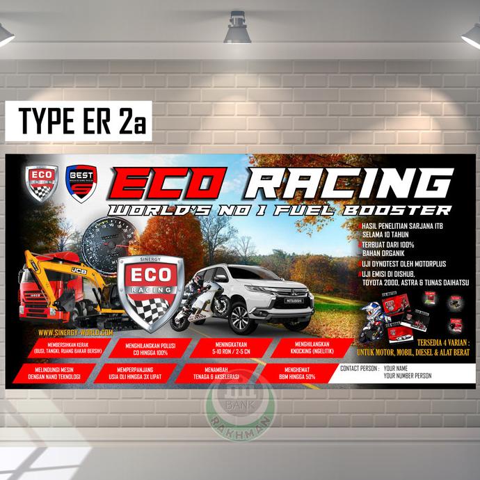 Jual Helnan_Store | Spanduk / Banner | Eco Racing Indonesia | Ukuran 2M ...