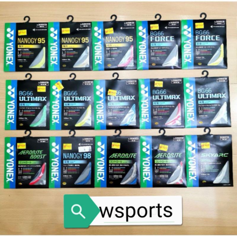 Jual Senar Yonex Japan JP Original BG 66 Force Nanogy 98 99 Skyarc ...