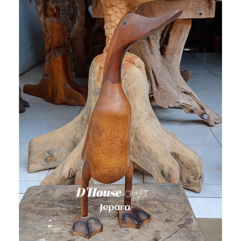 Jual Patung Bebek Kayu Jati Unik | Shopee Indonesia