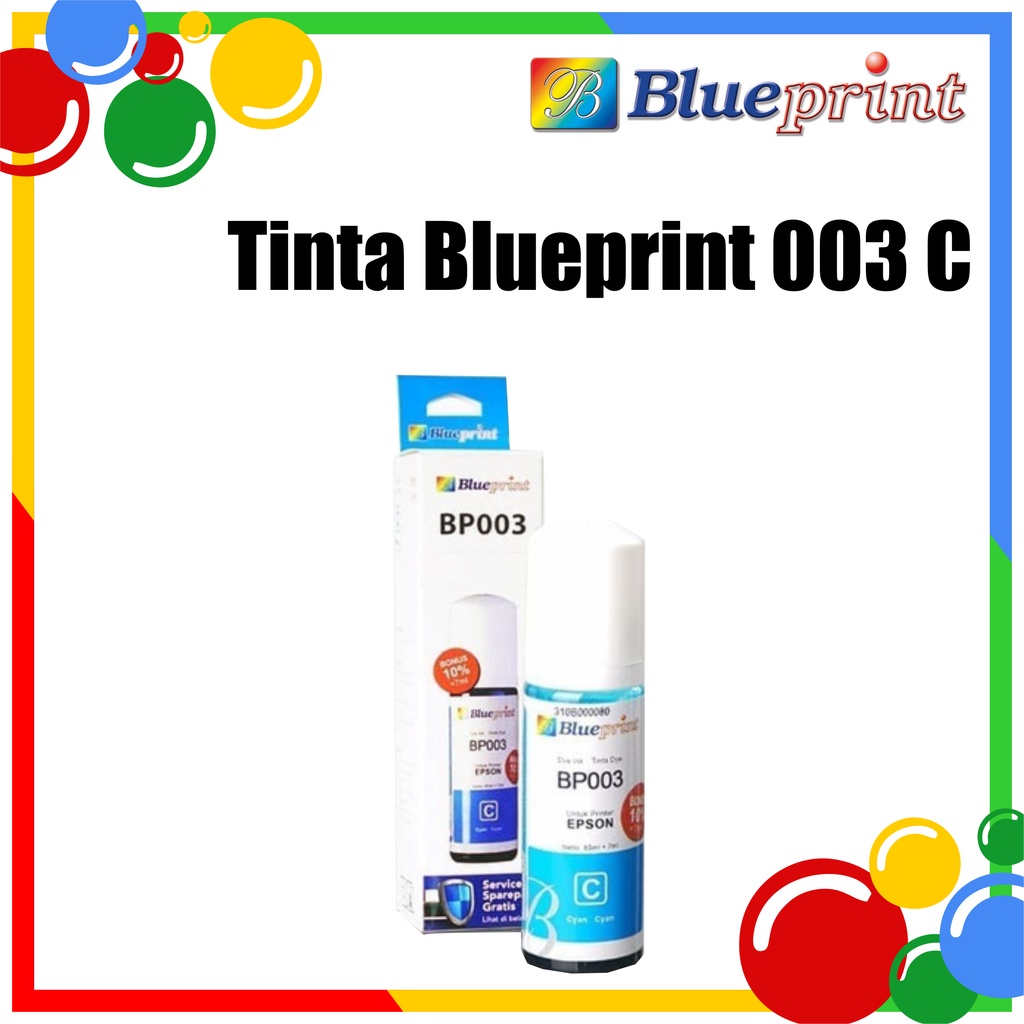 Jual Tinta Epson 003 BLUEPRINT For Printer Epson 72ml Cyan - Biru ...