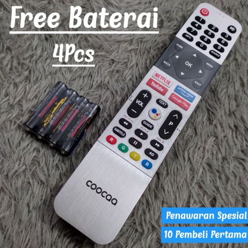 Jual Remote TV COOCAA Original Android Smart TV Google Assistant ...