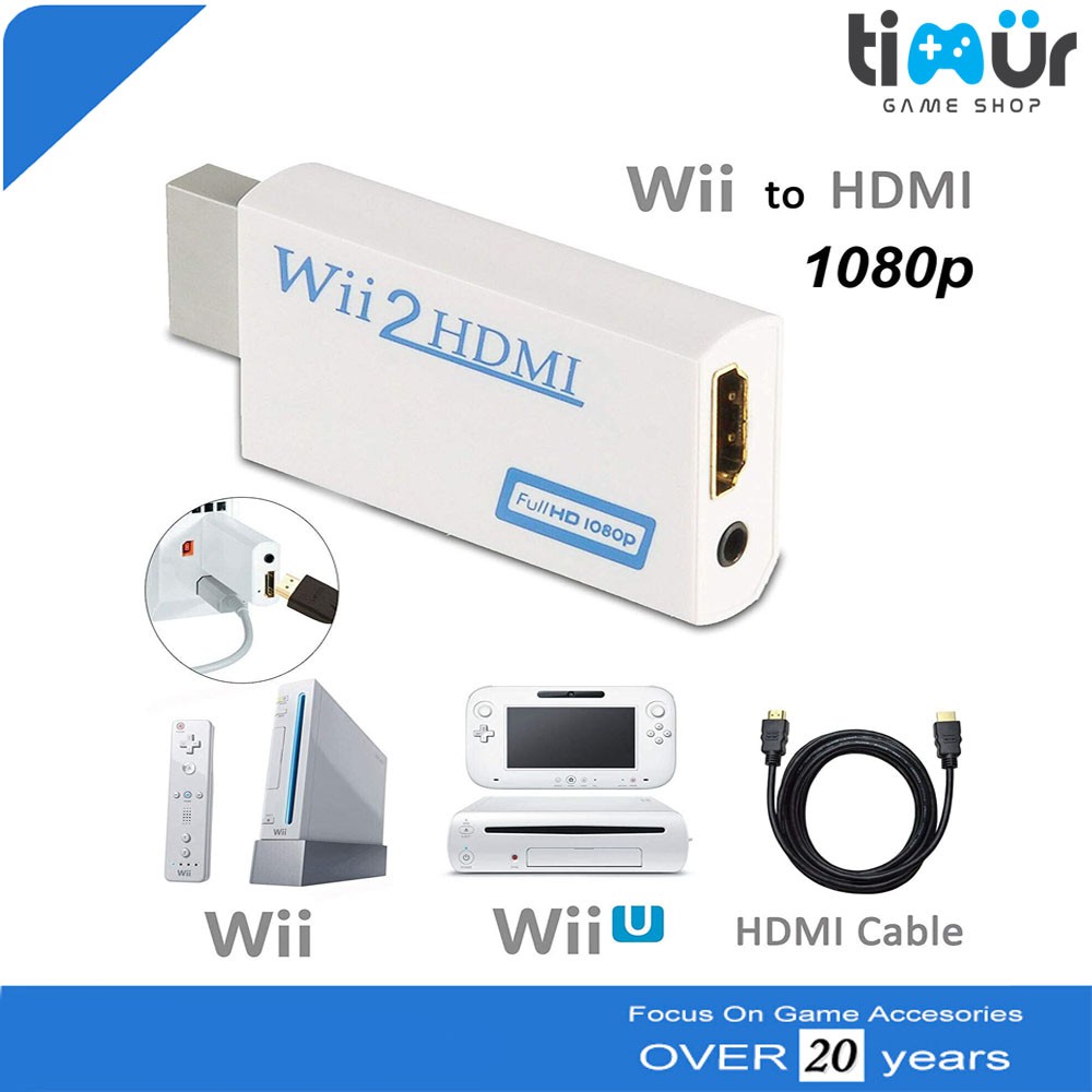 Jual Wii2HDMI Adaptor Converter Nintendo Wii To HDMI Resolusi HD 720 ...