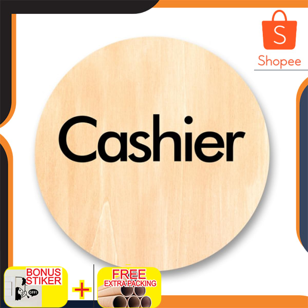 Jual cashier signage - front desk sign - papan tanda kasir Elegan ...