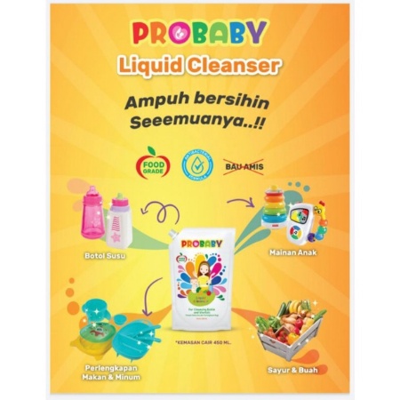Jual PROBABY LIQUID CLEANSER SABUN CUCI BOTOL ukuran 450ML /150ML ...