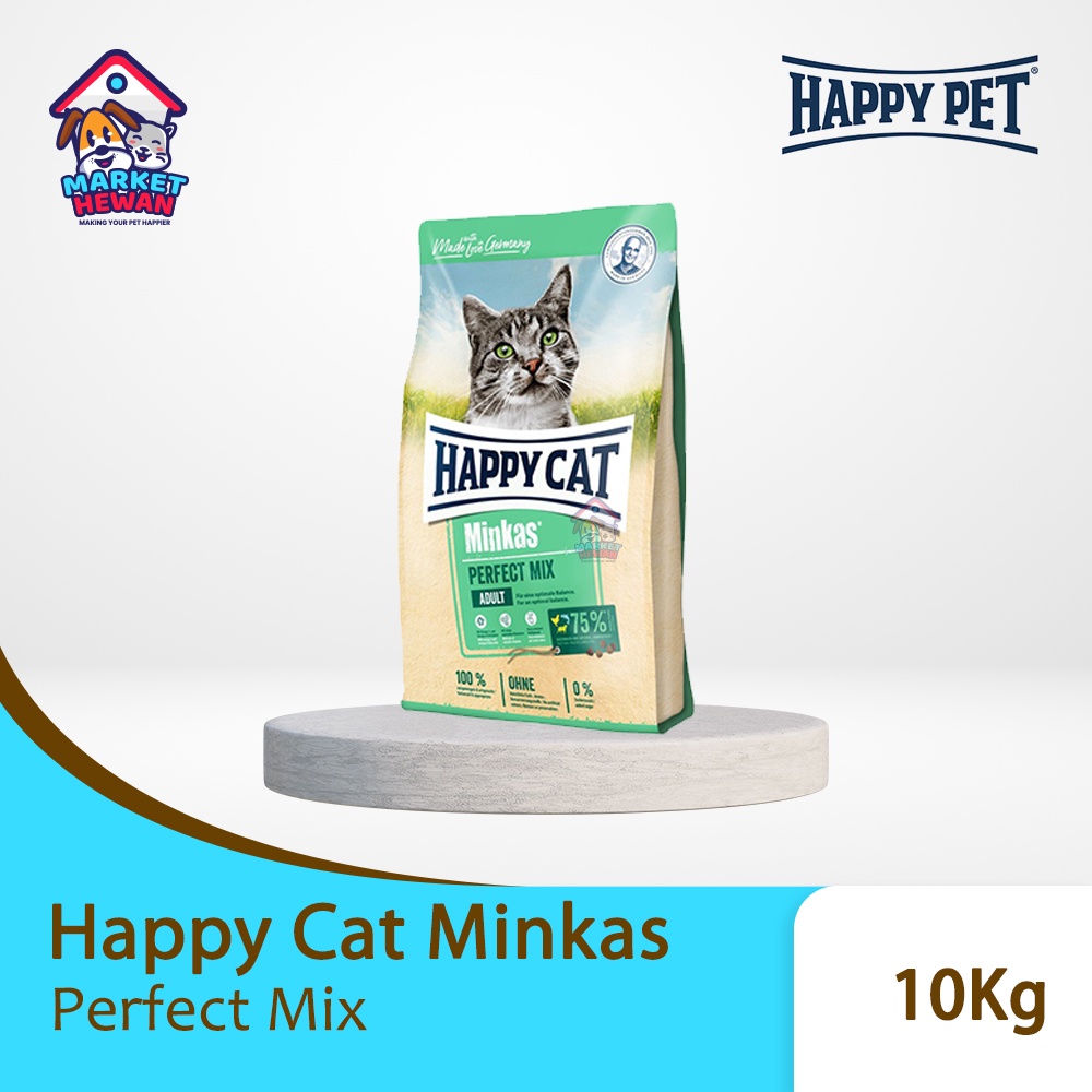 Jual Happy Cat Minkas Perfect Mix 10 Kg | Shopee Indonesia