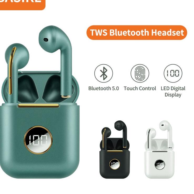 Jual Model baru - BASIKE Headset Gaming Wireless Earphone Mini Earbuds ...
