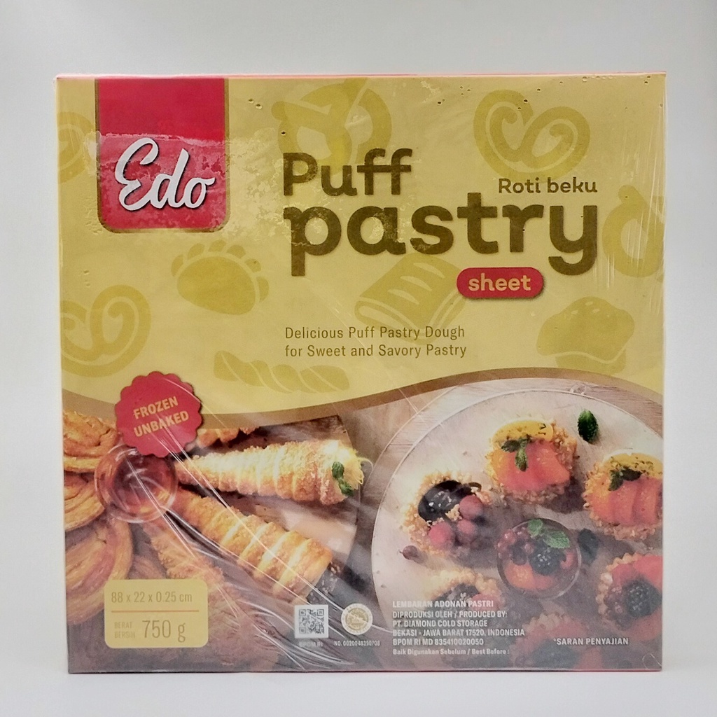 Jual Edo Puff Pastry 750 gr Kulit Pastry Zuppa Frozen | Shopee Indonesia