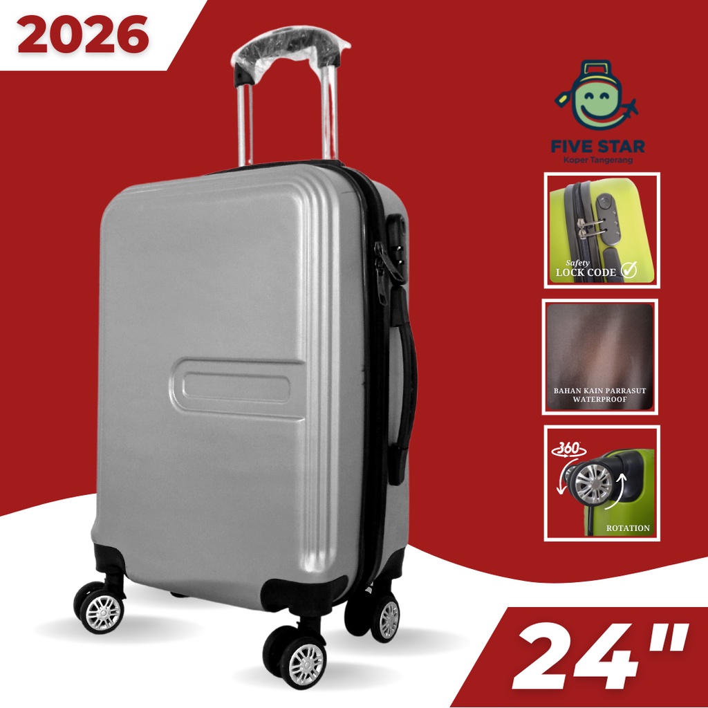 Jual POLOFANS Koper type 2026 24 Inch Koper Fiber Koper Murah Koper ...