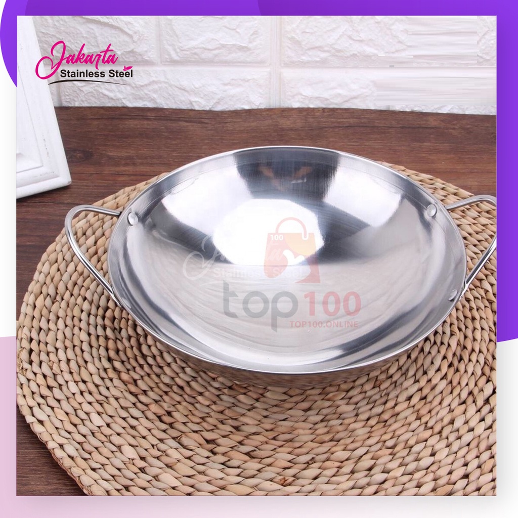 Jual JSS - Wajan Mini Stainless Steel Penggorengan Mini Kuali Serabi ...