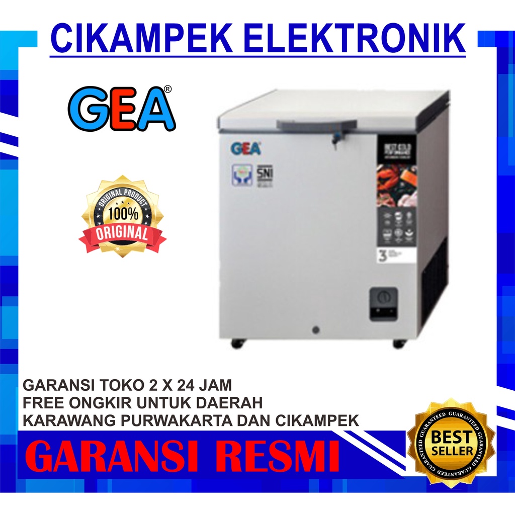Jual FREEZER BOX GEA AB 108 R 100 LITER CHEST FREEZER | Shopee Indonesia