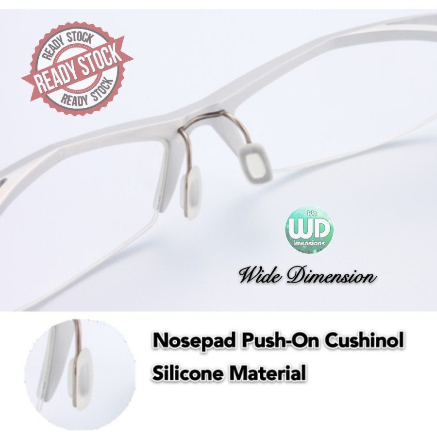 Jual Nosepad Kacamata Silicone Push-On Tatakan Bantalan Hidung Nose Pad ...