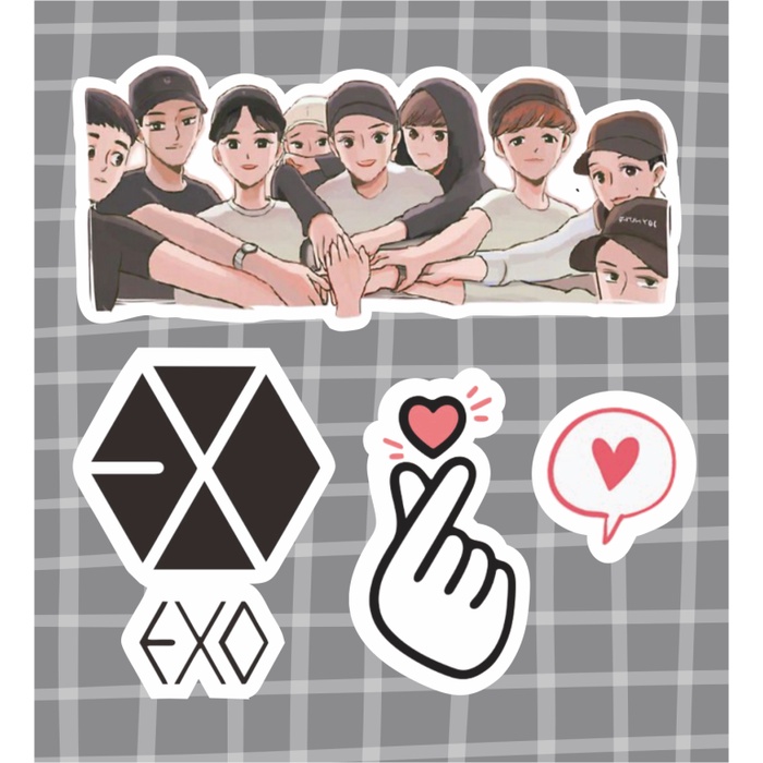 Jual KPOP Sticker Sheet: Blackpink, NTC, Exo, BTS | Shopee Indonesia