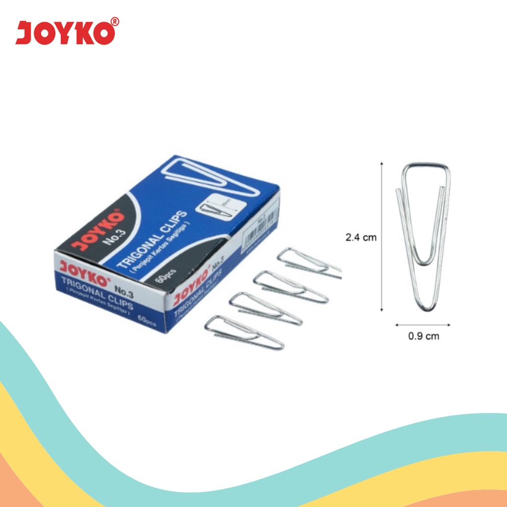 Jual PAPER CLIP JOYKO NO 3 KECIL (10 PCS) | Shopee Indonesia