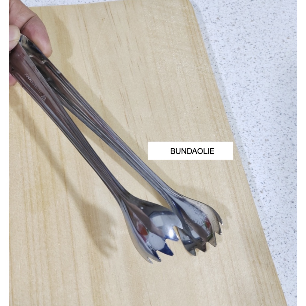 Jual BUNDAOLIE Tongs Capitan Stainless Steel Capit Makanan Food ...
