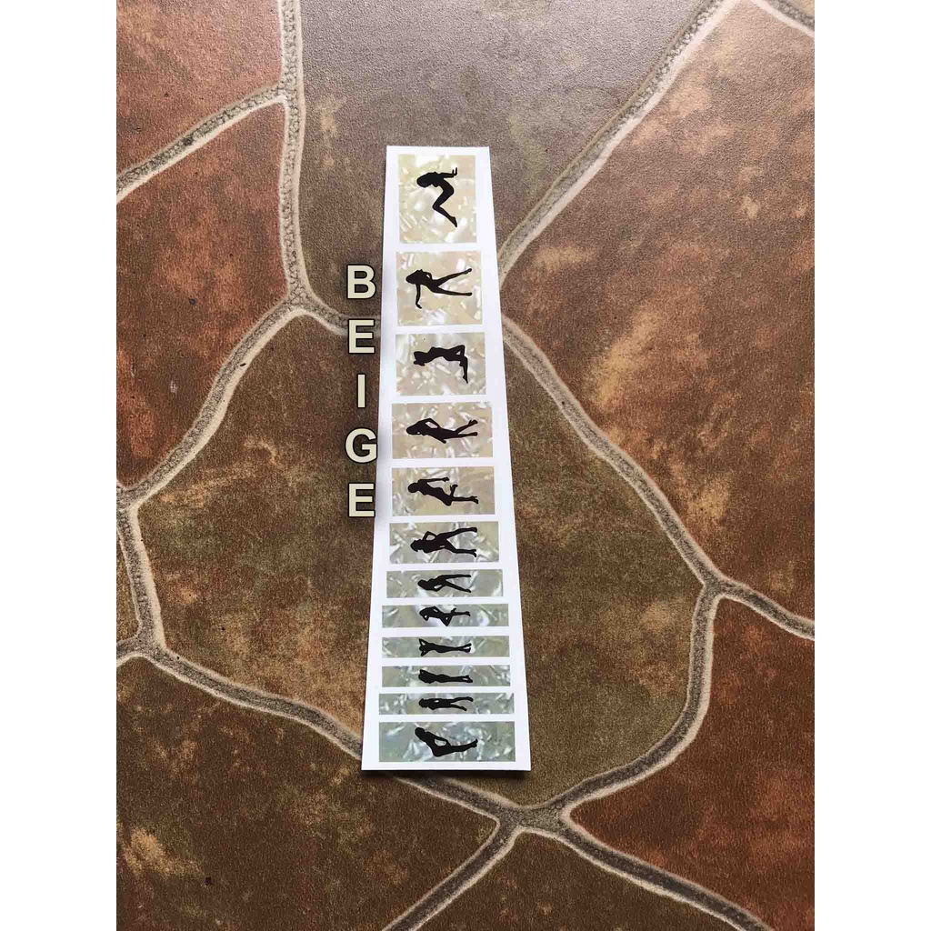 Jual Sticker Inlay Stripper Girls Blocks Deluxe Fretboard Gitar Akustik ...