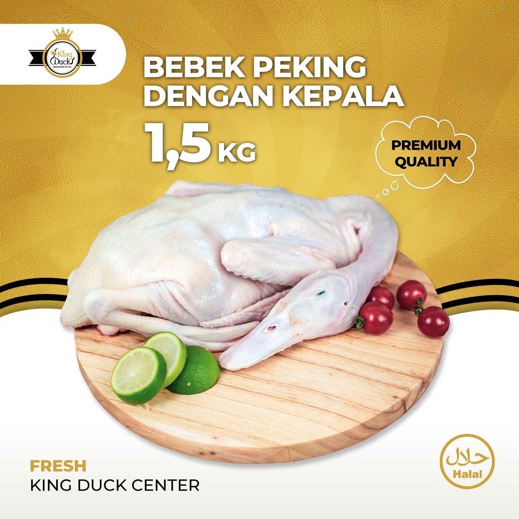 Jual BEBEK PEKING / DAGING BEBEK 1.5 KG UTUH PAKAI KEPALA KAKI | Shopee ...