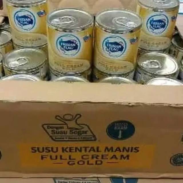 Jual Susu Bendera Kaleng Frisian Flag Gold 370 gr Isi 48 Pcs / Karton ...