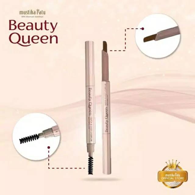 Jual Pensil Alis Matic Beauty queen Mustika Ratu Brown & Black | Shopee ...