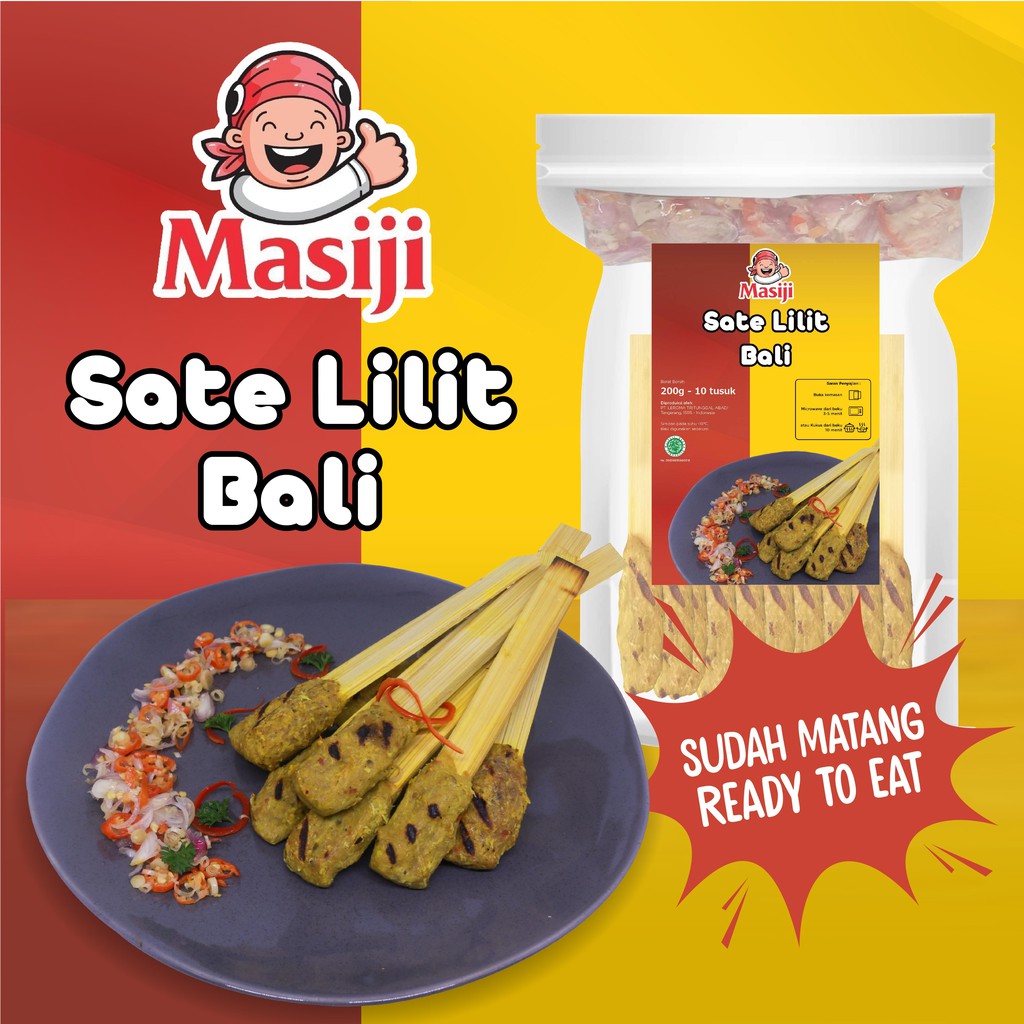 Jual Sate Lilit Bali Sambal Matah Masiji (Matang & Frozen - 10 Tusuk ...