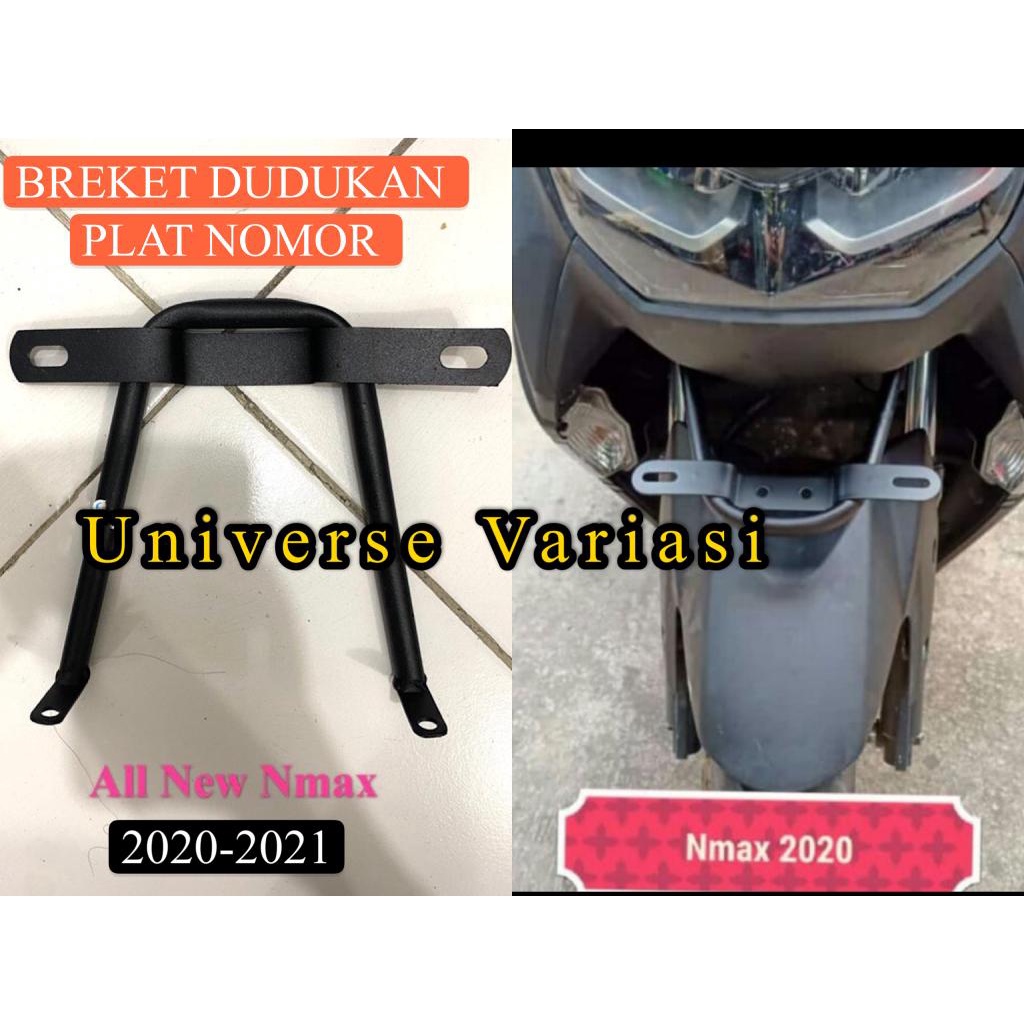 Jual BREKET DUDUKAN PLAT NOMOR YAMAHA NMAX NEW 2020 2021 BESI ALAS PLAT ...