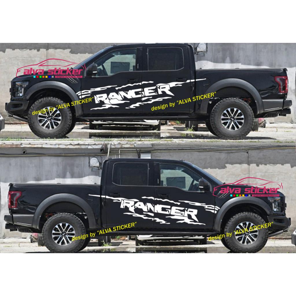 Jual sticker ranger stiker full body mobil ford ranger double cabin ...