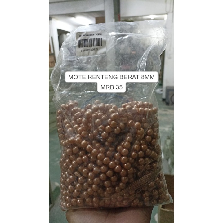 Jual Mutiara Sintetis Berat / Mutsin 8mm / Mutiara Renteng Bulat / Mutiara Berat / Mote Renteng ...