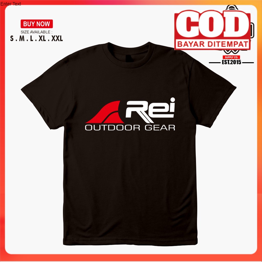 Jual Kaos Baju Outdoor Rei Adventure Logo Kaos Sport - | Shopee Indonesia