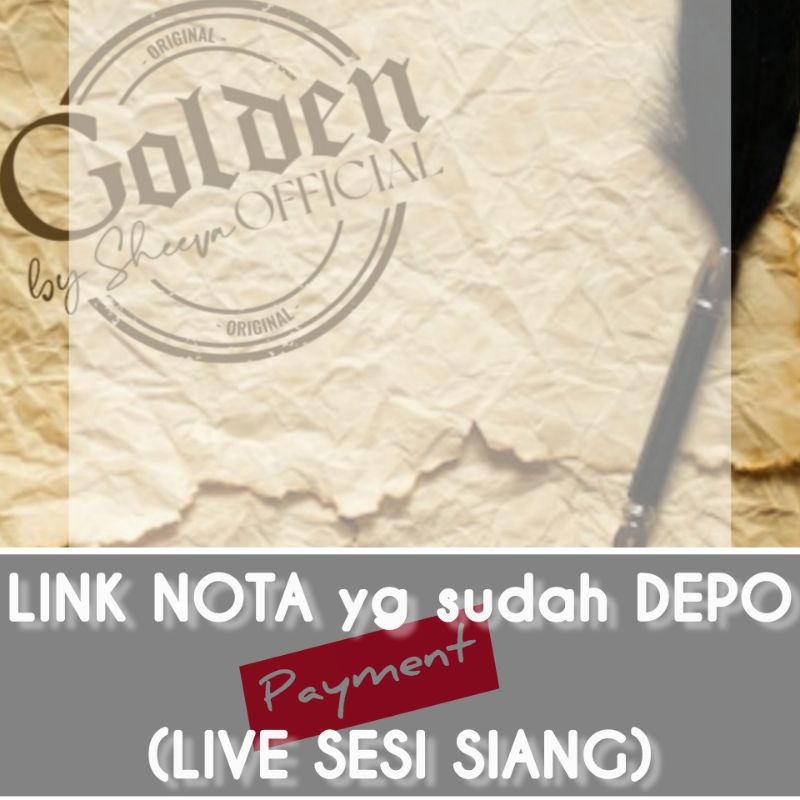 Jual Payment LINK NOTA yg sudah DEPO 1 KG (Live Sesi Siang) | Shopee ...