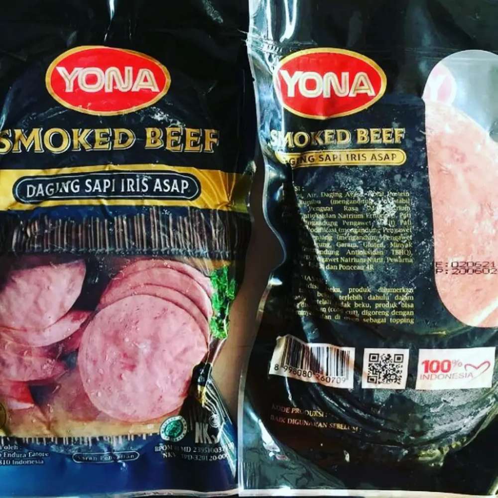 Jual Yona Smoked Beef Daging Iris Asap Daging Burger KECIL 250 gram ...