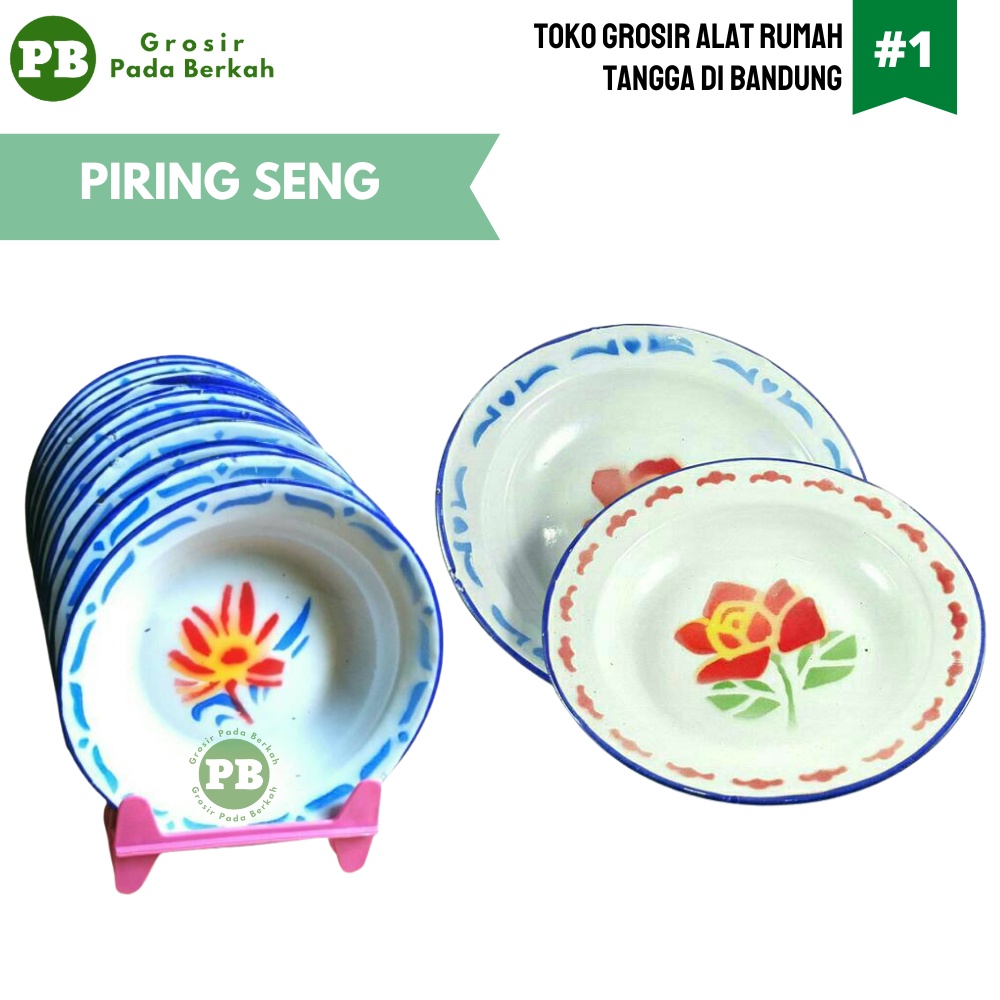 Jual Piring Seng Enamel Piring Jadul Kembang - 20cm 22cm | Shopee Indonesia