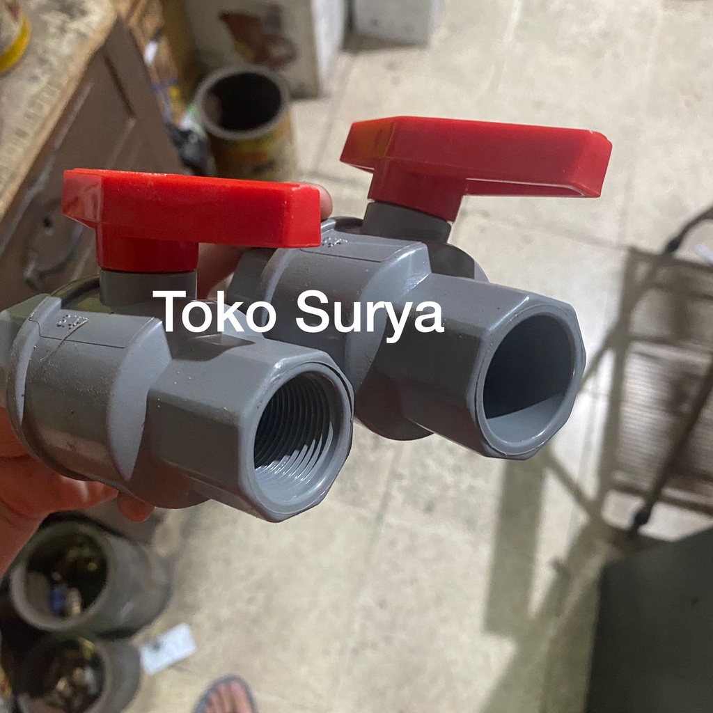 Jual BALL VALVE 3/4" STOP KRAN 3/4" BALL VALVE PVC 3/4" STOP KRAN 3/4" KDJ KING DA JENG TAIWAN ...