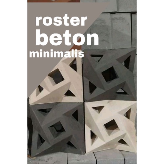 Jual roster beton minimalis/roster minimalis/roster motif kincir ...