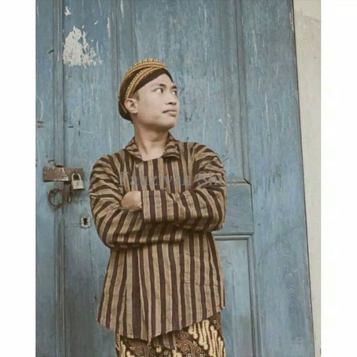 Jual E477T0G Baju Surjan Jumbo / Sorjan Setelan Dewasa / Lurik / Batik ...